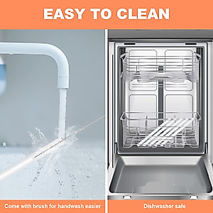 Replacement Straws Compatible with YETI Rambler 26oz Vacuum Insulated Bottle-YETI Rambler Straws Replacement-Accessories Set Include 5 BPA-FREE Straws,1 Straw Cleaning Brush