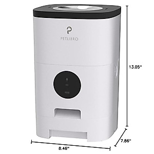 PETLIBRO Automatic Cat Feeders, Cat Food Dispenser with Customize Feeding Schedule, WiFi Timed Cat Feeder with Interactive Voice Recorder, Automatic Pet Feeder for Cat Dog 1-4 Meals Dry Food 4L