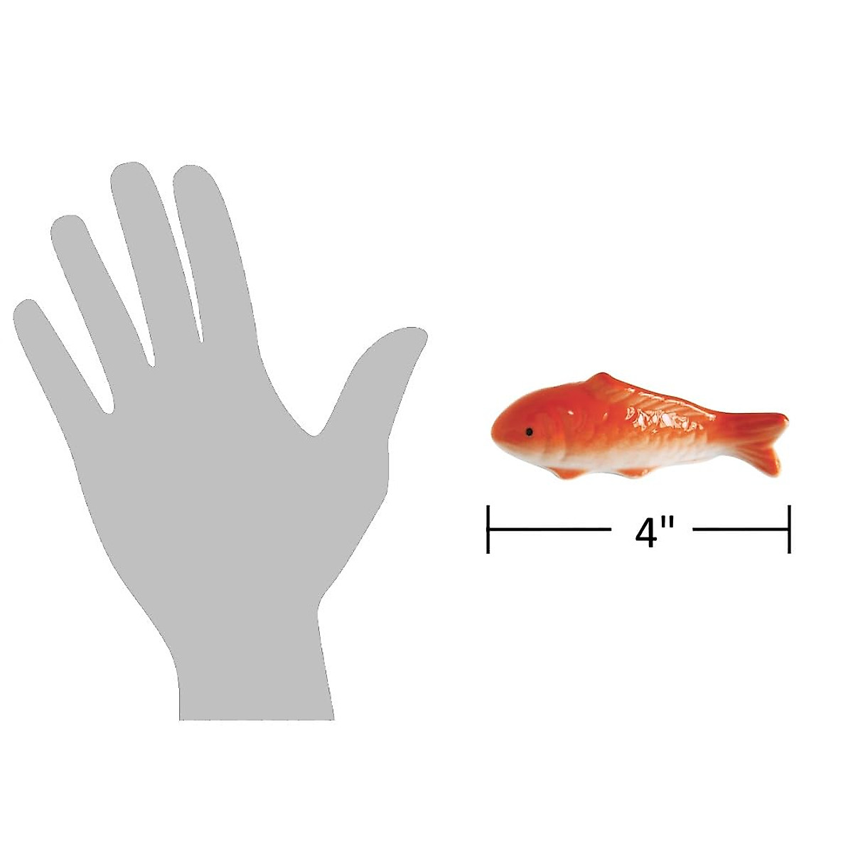 Set of 2 Creative Co-Op 4" Assorted Koi Fish Floatable Figurines