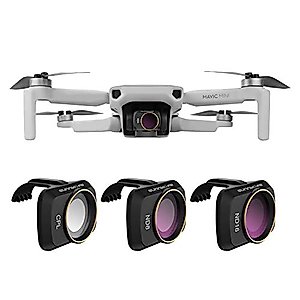 Lens ND Filters Set CPL ND8 ND16 Multi Coated Filters Combo Camera Lens Compatible with DJI Mavic Mini/Mini 2/Mini SE/Mini 2 SE Drone(3 Pcs)
