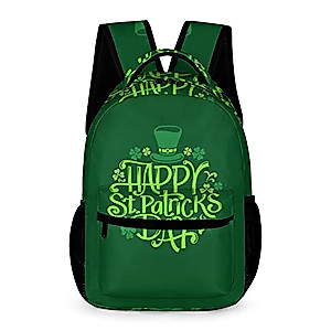 SDERDZSE Backpack Happy St. Patrick's Day Laptop Backpack Casual Daypack Cute Travel Backpack for Women Men