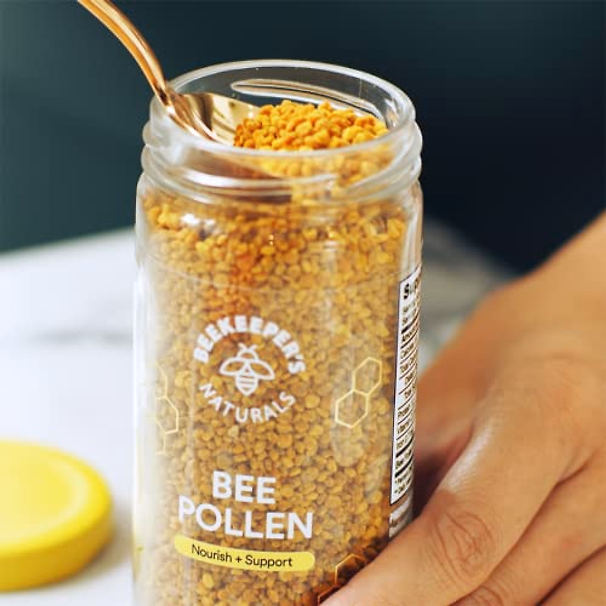Beekeeper's Naturals - 100% Raw Bee Pollen Granules, Natural Preserved Enzymes, Source of Vitamin B, Minerals, Amino Acids & Protein - Paleo & Keto Friendly, Gluten Free (5.2 oz)