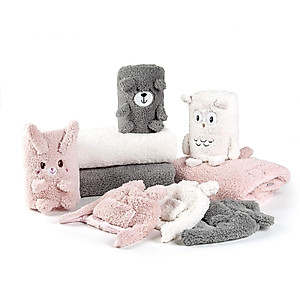 Tadpoles Super Soft Plush Sherpa Swaddle Wrap for Babies - Grey Microfiber Blanket Provides Warmth & Comfort for Stroller, Car Seat or Crib