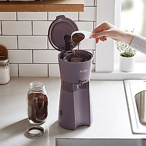 Mr. Coffee Iced Coffee Maker, Single Serve Machine with 22-Ounce Tumbler and Reusable Coffee Filter, Lavender
