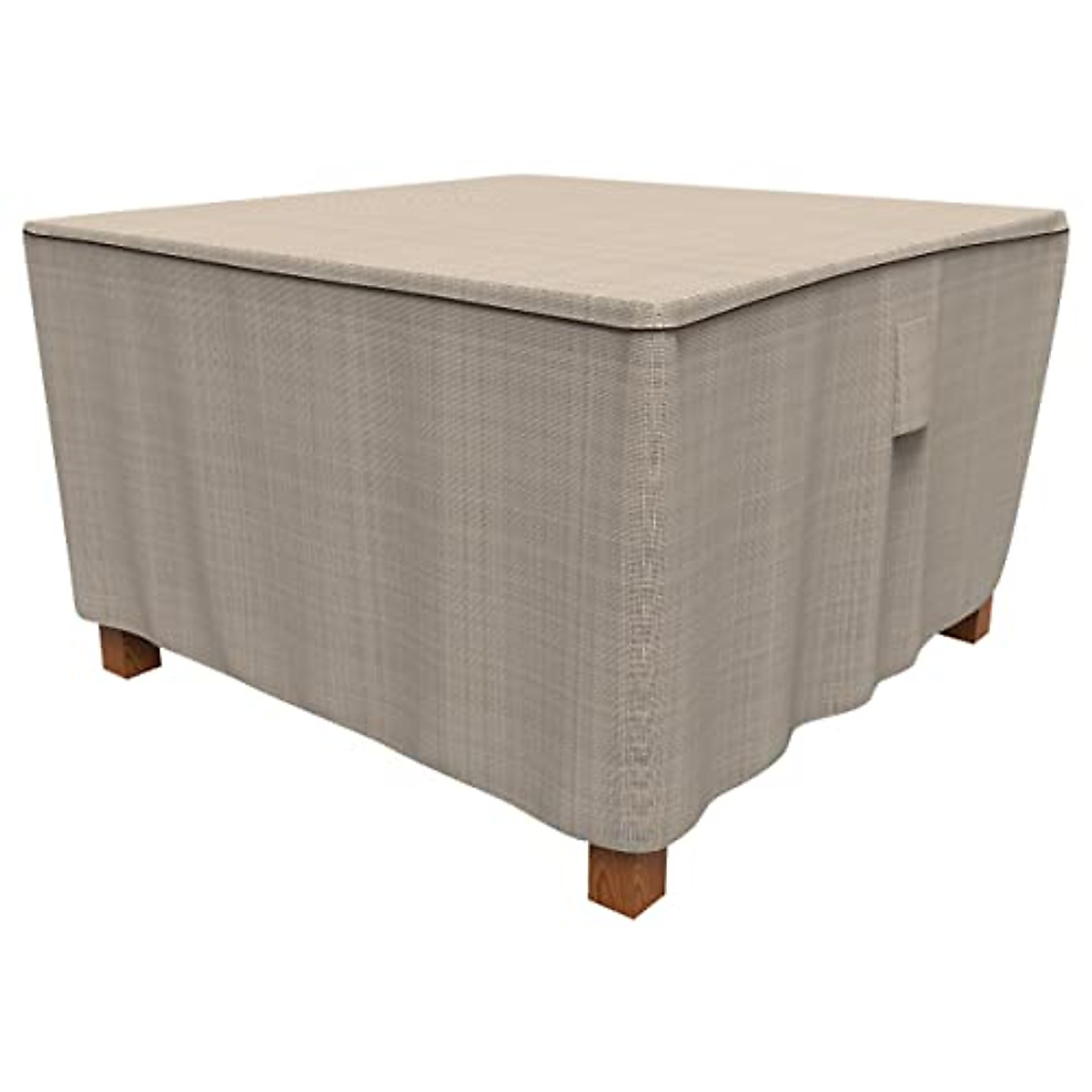 Budge P5A09PM1 English Garden Square Patio Table Cover Heavy Duty and Waterproof, Medium, Two-Tone Tan