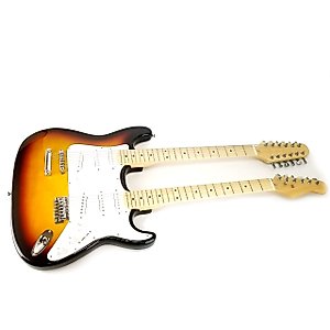 Double Neck Electric Guitar - Sunburst Tobacco