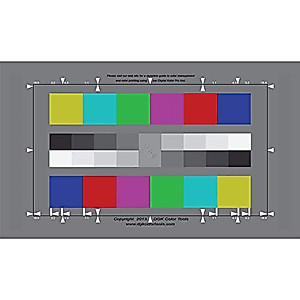 DGK Color Tools Digital Kolor Pro 16:9 Large Color Calibration and Video Chip Chart, 2-Pack