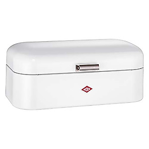 Wesco Grandy – German Designed - Steel bread box for kitchen / storage container, White