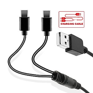 HEATFUN USB Type C Cable for PS5 Xbox Series X Controller, 2 in 1 USB C Charger Cable for Switch Pro Controller, Poke Ball Plus Controller and Android Devices - 1 Pack