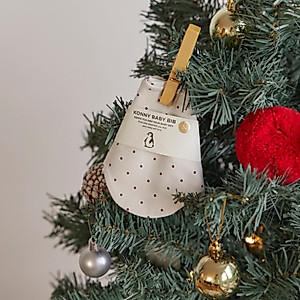 Konny Baby Bibs 5-Pack, 360 ​​° Rotate, New Year Gifts, Soft and Absorbent Bandana Drooling for Boys Girls baby Essentials(Set 4 - Mint, Pink, Beige, Wine Dot, Creamy Gingham)