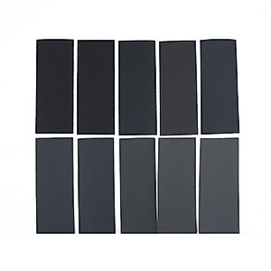 Leopard Twin-Ultra Fine 51 Pcs Wet Dry Sandpaper 120 to 10000 Assorted Grit Sanding Paper forWood Furniture Finishing, Metal Sanding and Automotive Polishing, 9 x 3.6 Inches.?51-Sheet Sandpaper??