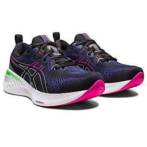 ASICS Women's GEL-CUMULUS 25 Running Shoes, 7, BLACK/PINK RAVE