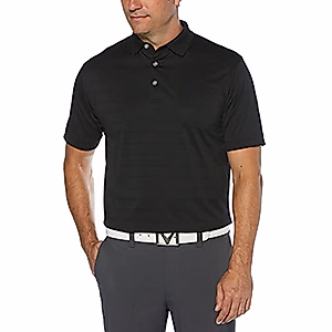 Callaway Mens Short Sleeve Opti-dri™ Performance Polo (Size Small - 4x Big & Tall) Golf Shirt, Black, Large US