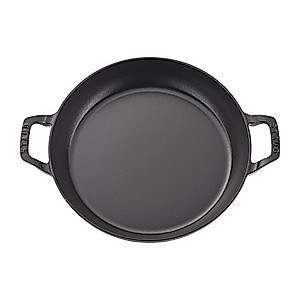 STAUB Braiser with Glass Lid, 3.5-Qt, Matte Black