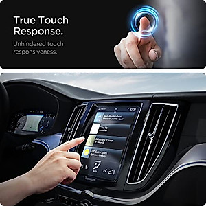 Spigen Tempered Glass Screen Protector [GlasTR Slim] designed for Volvo XC40 (2021-2023), XC60 (2021-2023), XC90 (2021-2023), S60 (2018-2023), S90 (2017-2023), V60 (2019-2023) 8.7" Dashboard Touchscreen - Matte/Anti Fingerprint
