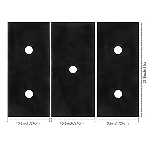 Ingcebo 3Pcs Stove Protector for Gas Range, Washable Reusable Stove Top Covers, Heat Resistant Gas Stove liners, Stove Burner Covers for Gas Stove Top