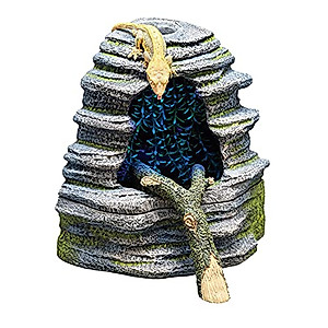 Zilla Spring Cave Décor with Blue LED, Rain Chamber, One Size, ECOM