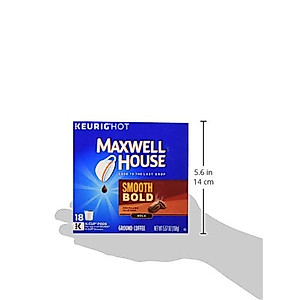 MAXWELL HOUSE Smooth Bold, K-CUP Pods Coffee, 18 Count