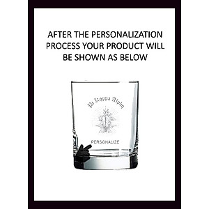 Greekgear Pi Kappa Alpha PIKE Old Style Glass Transparent