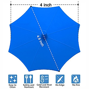 OCING 6 Pcs Newly Silicone Umbrella Cup Covers (Designed in Jan. 2021), Dust-Proof & Airtight Seal Food Grade Lids Keep Drinks Warm or Cold Longer, Mug Covers, Cup Lids for Coffee & Tea. (Color 6pcs)