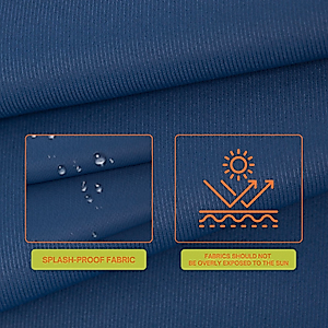 RULAER 80x26x3inch Chaise Lounge Cushion for Outdoor Furniture,Thickened Water-Resistant Lounge Chair Cushion,Double Piping Non-Slip Patio Furniture Cushion