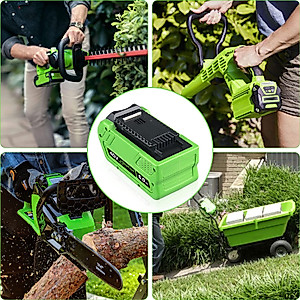 FERRYBOAT 6000mAh 40V Battery Replacement for GreenWorks 40V Battery 29462 Battery Compatible with Greenworks 29472 29462 G-MAX Power Tools 29252 20202 22262 25312 25322(1 Pack)