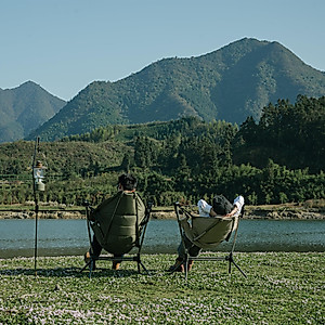 Naturehike YL11 Hammock Camping Chair, Stargaze Swinging Recliner Chair with Headrest & Carry Bag, Supports 330lbs, Portable Folding Rocking Chair for Camping Picnic Hiking Backyard