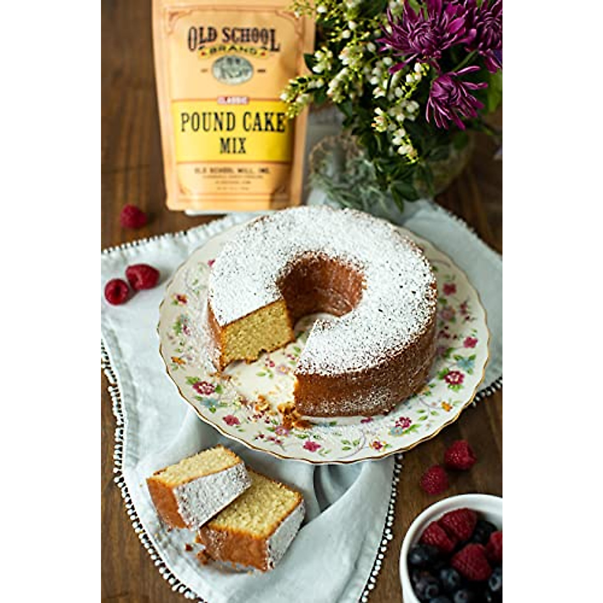 Old School Brand Classic Pound Cake Mix, 16 ounce Mix -- Make a 1 lb. Pound Cake with old time goodness!