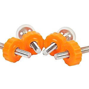 Bestgle 4 Pcs M10 Pressure Mounted Baby Gates Threaded Spindle Rods, 10MM Walk Thru Gates Accessory Screw Bolts Kit, Fit for Pressure Walk Through Baby Safty Gates