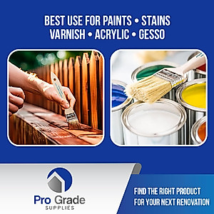 Pro Grade Chip Paint Brushes - 96-Pack - 1" Chip Brushes for Paints, Stains, Varnishes, Glues, & Gesso - Home Improvement - Interior & Exterior Use