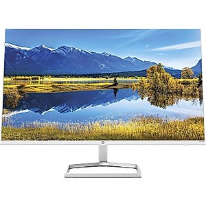 HP 27" Monitor FHD IPS LED Backlit with Audio White Color, Display Features: On-Screen Controls; AMD FreeSync™; Low Blue Light Mode; Dual Speakers (2W per Channel). M27fwa