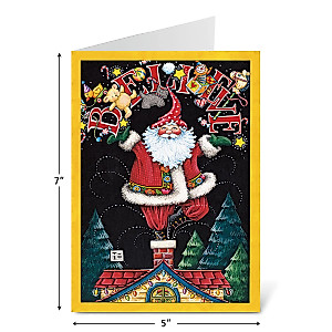 Current Mary's Believe Christmas Greeting Cards Set © Mary Engelbreit - Set of 18 Large 5 x 7-Inch Folded Cards, Themed Holiday Card Value Pack, Envelopes Included