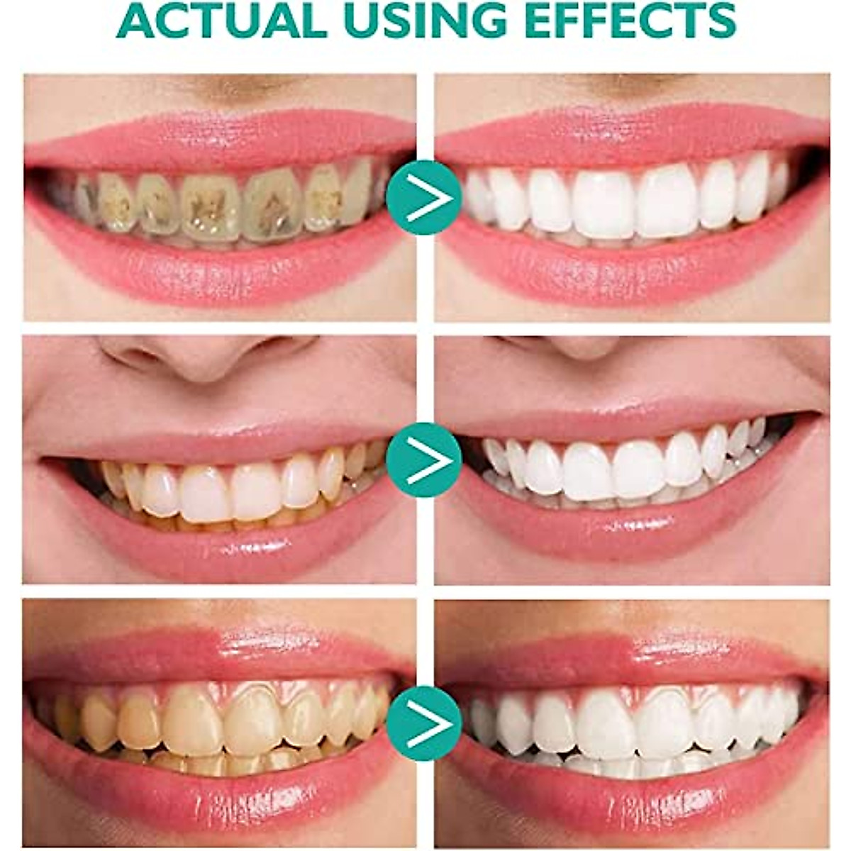 Teeth Whitening Toothpaste Foam-Baking Soda Toothpaste,Ultra-fine Mousse Deeply Clean Gums,Intensive Stain Removal,Travel Friendly, Easy to Use,Oral Care Toothpaste Replacement Mouth Wash Water(60ml)