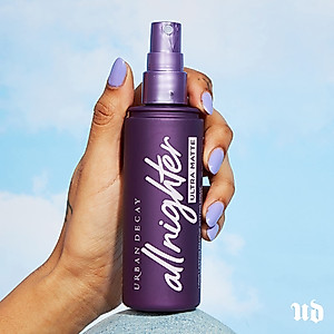 Urban Decay All Nighter Ultra Matte Setting Spray - Makeup Finishing Spray - Lasts Up To 16 Hours - Oil & Shine-Controlling Mist - Great for Oily Skin, 4 Ounce