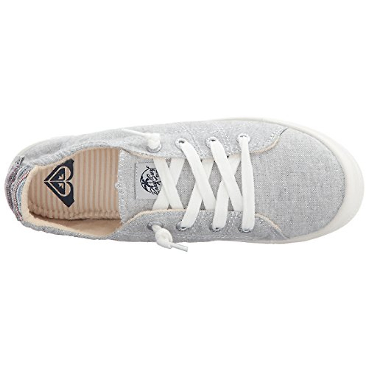 Roxy Women's Rory Slip On Sneaker Loafer Flat, Medium Grey, 8