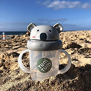 TUM TUM Tippy Up Free Flow Sippy Cup (No Valve), Sippy Cup for Toddlers, 200ml, BPA Free (Kevin Koala)