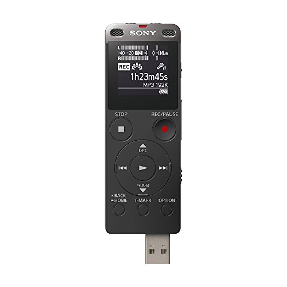 Sony ICDUX560BLK Digital Voice Recorder 1" Black