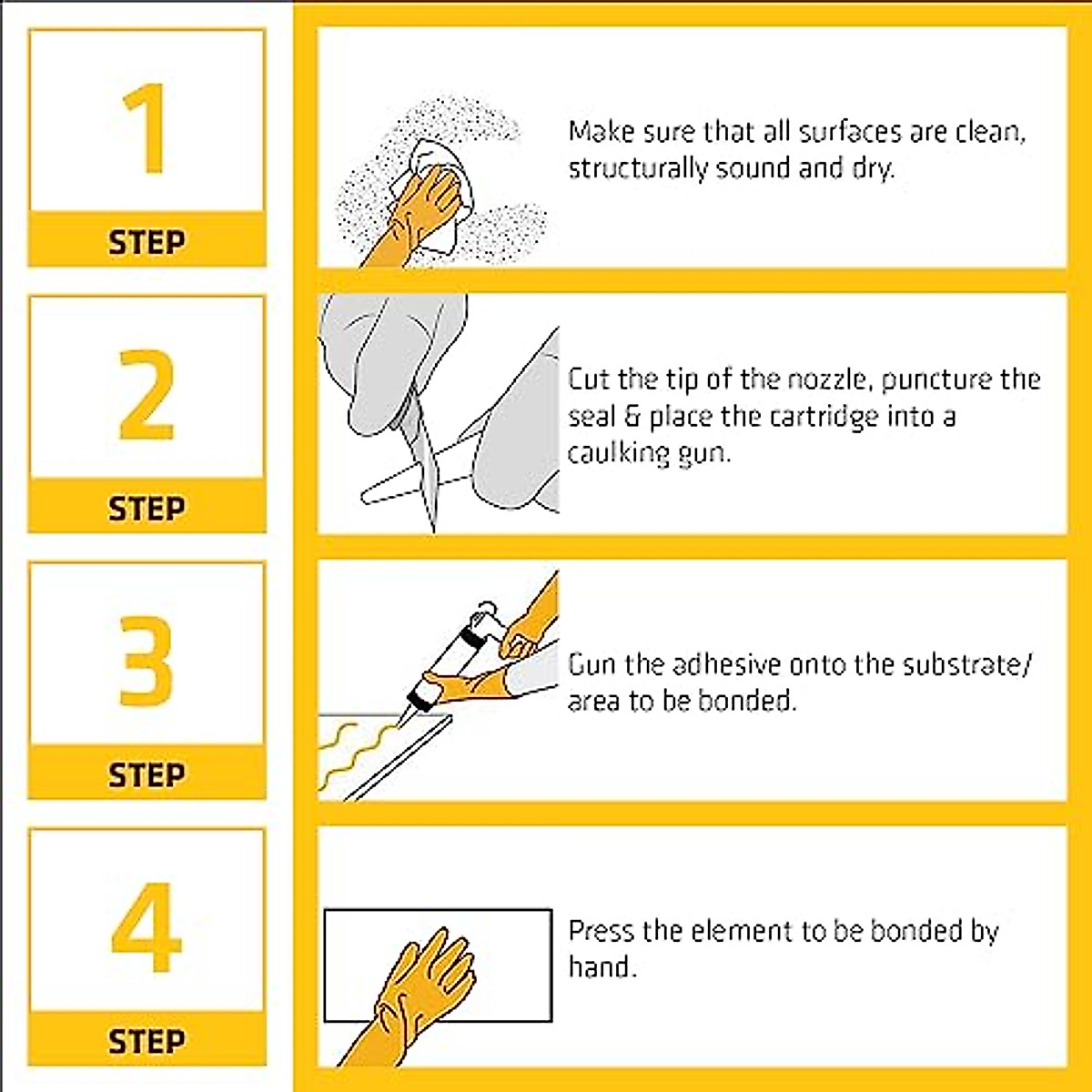 SikaBond Construction Adhesive, Gray, Advanced polyurethane for outdoor. Water immersible & waterproof, 29 fl.oz