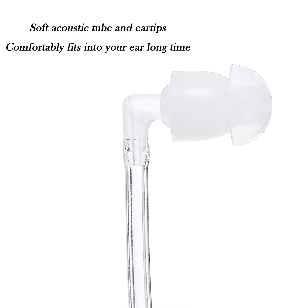Acoustic Earpiece Tube Police FBI Surveillance Kit for Law Enforcement Security Secret Radio Ear Piece for Motorola Kenwood Baofeng Walky Talky (1 Pack)