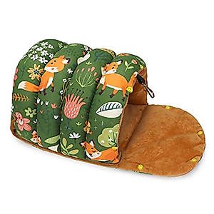 Wontee Bird Nest House Winter Warm Snuggle Hut Bird Bed Hanging Hammock for Parrots Budgies Parakeets Caique Senegal Cockatiels Conures (Large, Green)