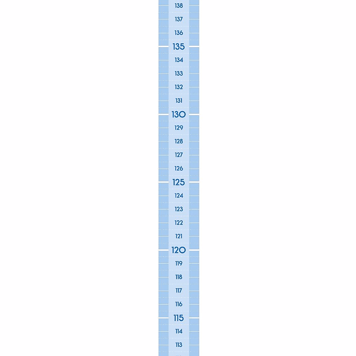 Measure Me! Baby Roll-up Door Frame Growth Height Chart for Children Kids Room - Blueberry Mix