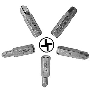 MARS-TOOL Screwdriver Insert Bits for Torq-Set, Aviation Standard S2 Steel (10/Pack Assorted: 4,6,8,10)