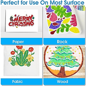 Celepen Glitter Marker Pens, 12 Colors Metallic Shimmer Glitter Markers Paint Pens, Glitter Art Marker for Kids Adults DIY Crafts Greeting Birthday Cards Making Poster Album Scrapbooking Wood