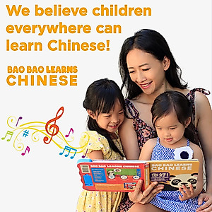 Bao Bao Learns Chinese Vol. 3, Chinese Books for Kids, Chinese New Year Gifts, Chinese Baby Book, Mandarin Chinese Board Books for Children, Chinese Learning Book, Bilingual Book & Musical Toys
