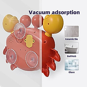 Crabby Bubble Bath Toy for Toddlers - Automatic Bubble Maker with 12 Children's Songs - Sing-Along Bath Bubble Machine for Baby, Toddler and Kids - Fun Bathtub Toy for Endless Bubble Play