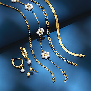 RS Pure by Ross-Simons 4-4.5mm Cultured Pearl Huggie Hoop Earrings in 14kt Yellow Gold