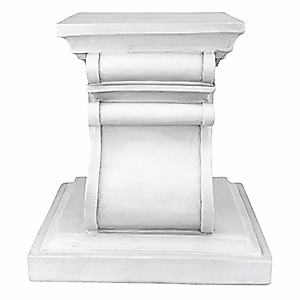 Design Toscano NG314105 Classic Statuary Garden Plinth Base Riser, Medium, antique stone
