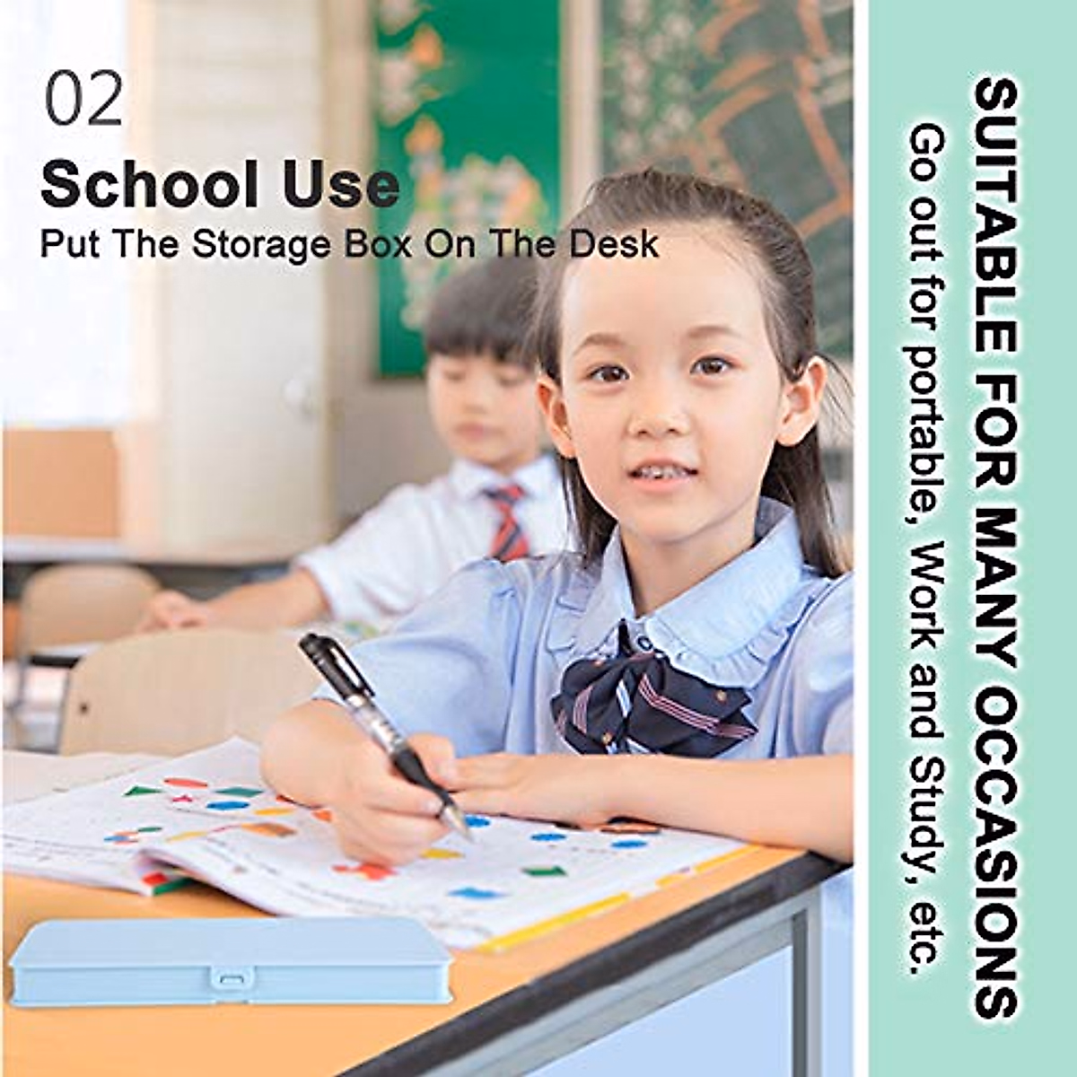 Mask case,Mask Storage Box,Portable dust-Proof and Anti-Pollution case,Can store 8-10 masks, Store Masks/Medicine/Stationery and Other small items for multiple purposes (product don‘t include Masks)