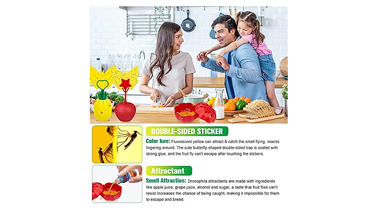 Fruit Fly Trap Refills - Safe & Easy Pest Control