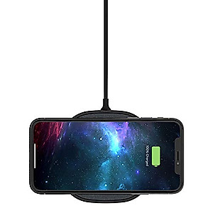mophie 15W Universal Wireless Charge Pad, Qi-Compatible Charger for Samsung Galaxy, Google Pixel, Apple iPhone 11/12/13 (Mini, Pro, and Pro Max), iPhone XR/XS/SE/ 8 (Black)